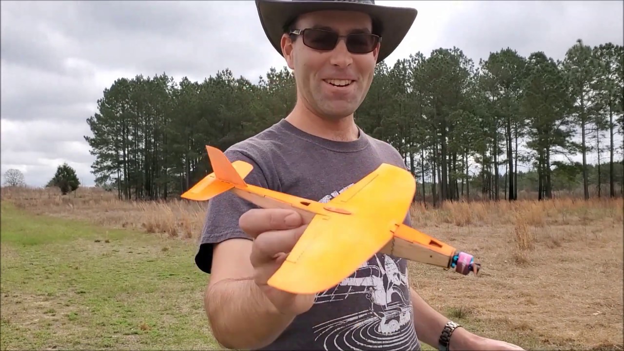 Tiny race plane - less than 10 inches! - YouTube