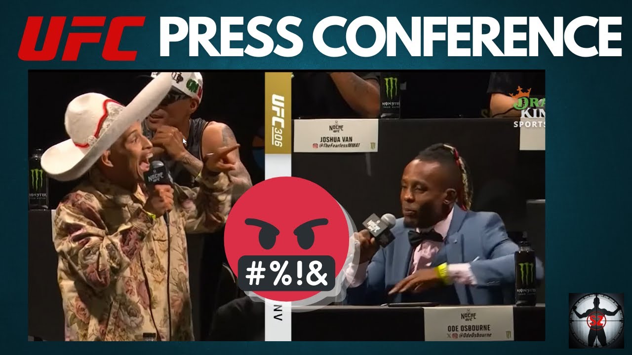 Sparks Fly at UFC 306 Press Conference: Osbourne vs Rodriguez!💥 - YouTube