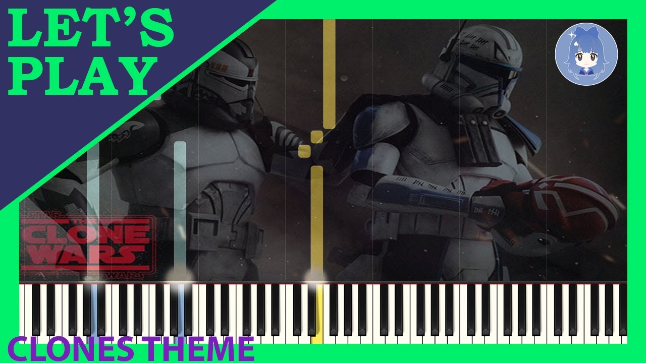 Star Wars : the Clone Wars Clones Theme [Piano Tutorial] - YouTube