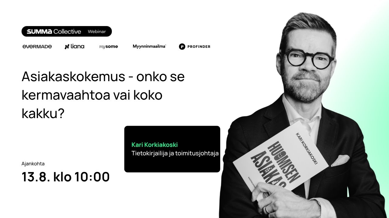 #3 Asiakaskokemus - onko se kermavaahtoa vai koko kakku? - Vieraana ...