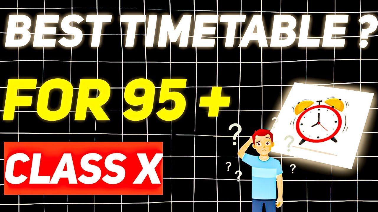 Best Time Table For Class 10TH - YouTube