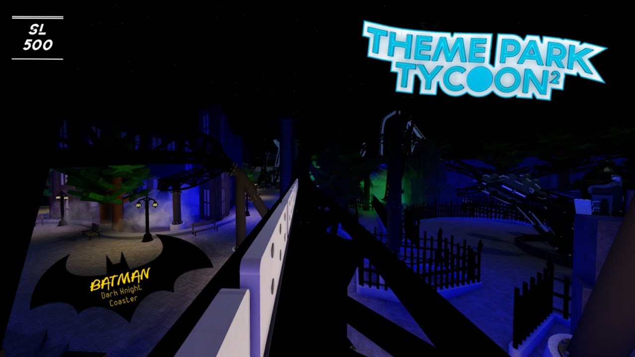 Batman: Dark Knight Coaster | Night POV | Multi Launch Coaster | Roblox ...