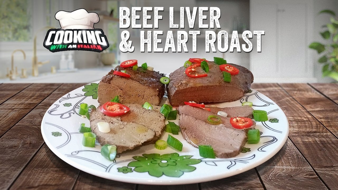 How to Roast Beef Heart and Liver Easy Recipe - YouTube