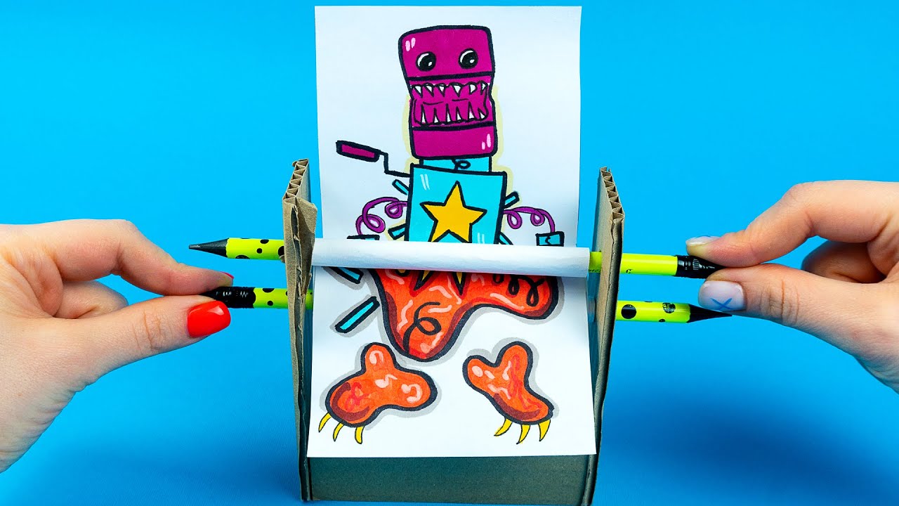 How to draw BOXY BOO character PROJECT POPPY PLAYTIME DIY ARTS & PAPER ...