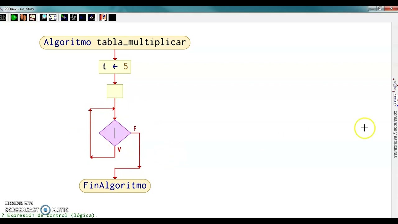 Ciclo - Diagrama de flujo PSeInt - Tabla de multiplicar - YouTube