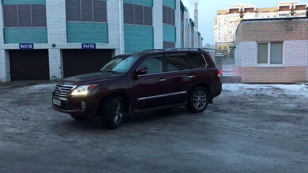 Lexus LX 570 разворот на месте) crawl control - YouTube