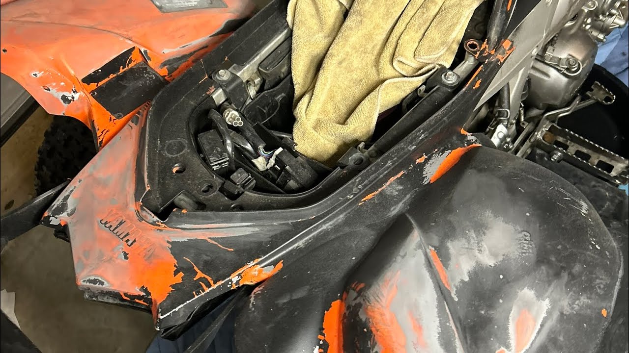 sanding my raptor 700 part 2 - YouTube