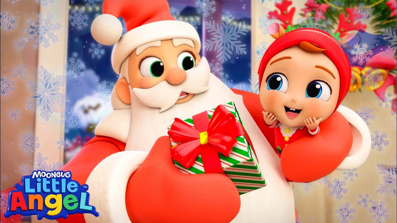 Santa Visits Baby John for Christmas 🎅🏻 Little Angel Nursery Rhymes ...