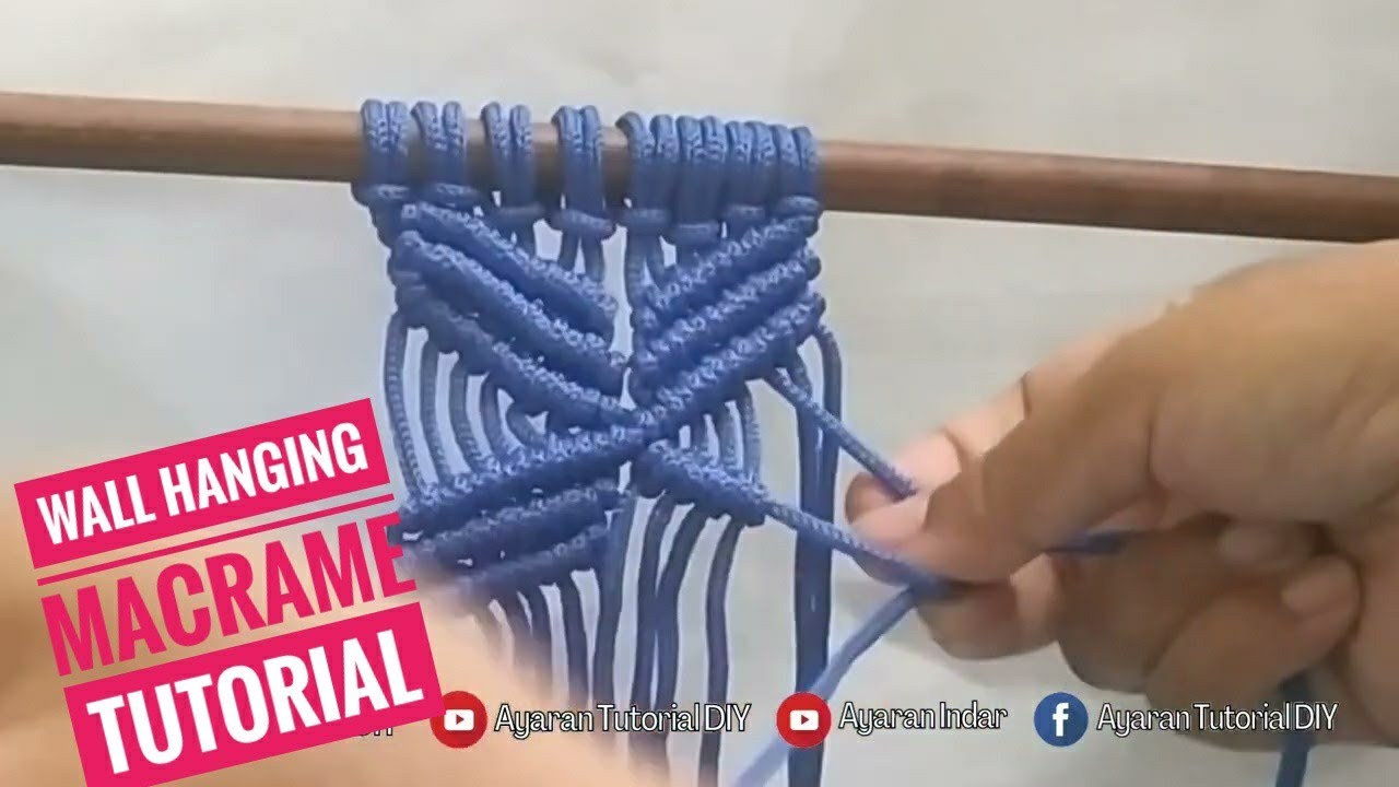 WALL HANGING MACRAME TUTORIAL - YouTube