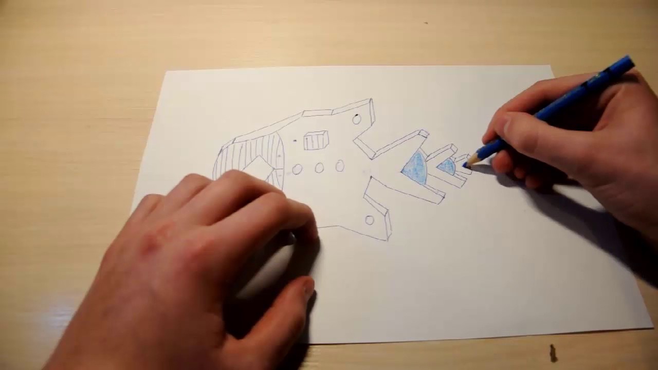 HOW TO DRAW A SPACESHIP #9 | STEP BY STEP | Easy style (1080p) FULL ...