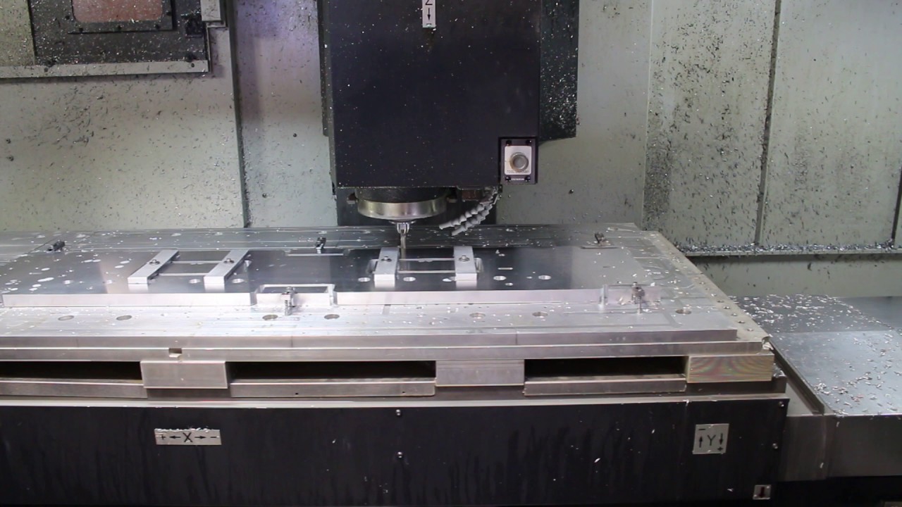 CNC Vertical Mill at USK Manufacturing, Inc. - YouTube