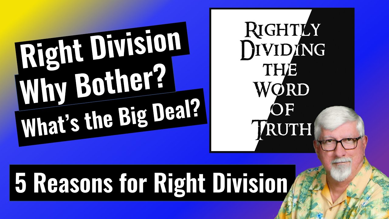 Right Division - Why Bother? What’s the big deal with Right division? 5 ...