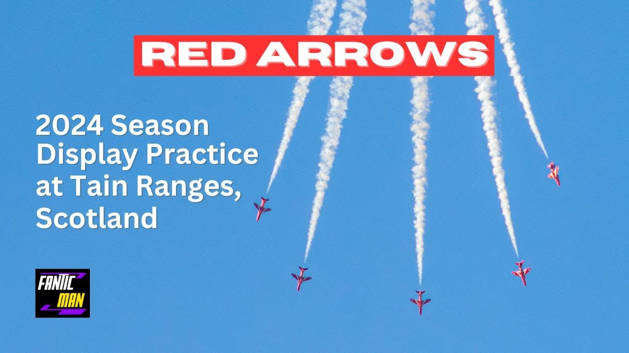 Red Arrows Practice at Tain Ranges, Scotland - YouTube