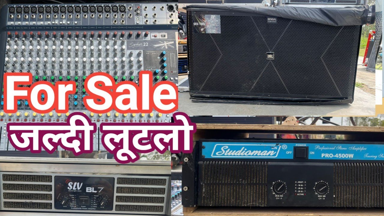 For Sale Soundcraft signature 22 mixer and SLV BL7 Double bass all ...