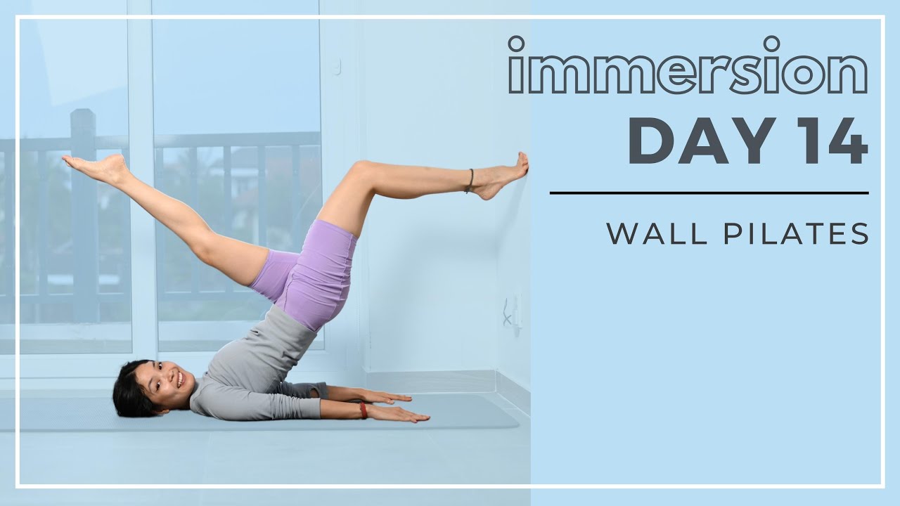 Day 14: 20 MIN FULL BODY WALL PILATES | 28 day pilates series for ...