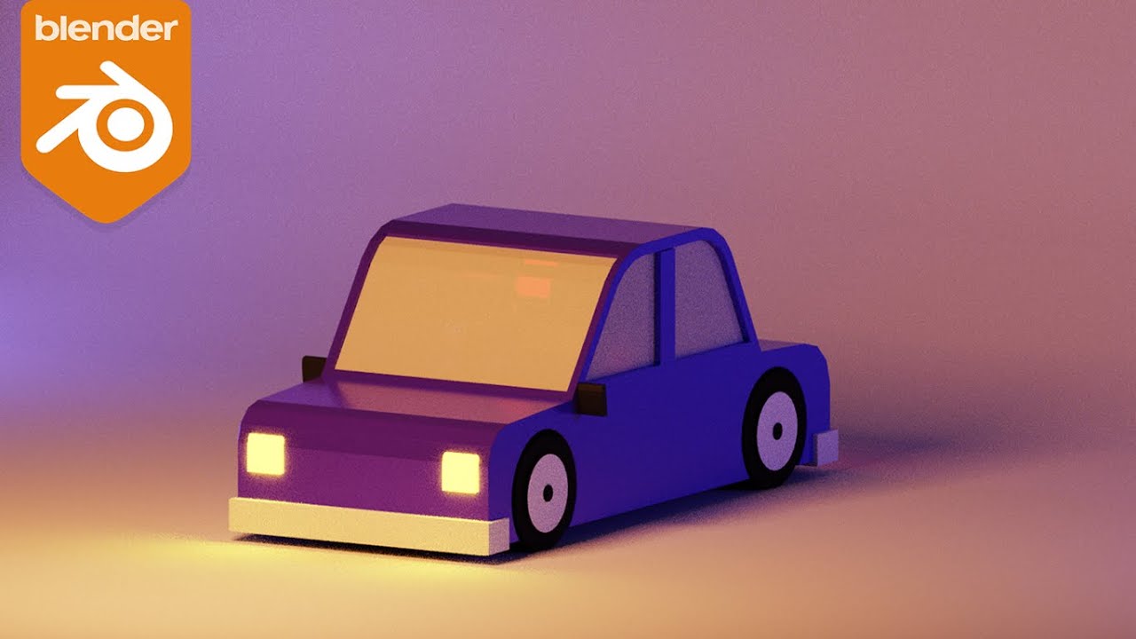 How to create a cartoon stylized car in blender ( full process tutorial ...