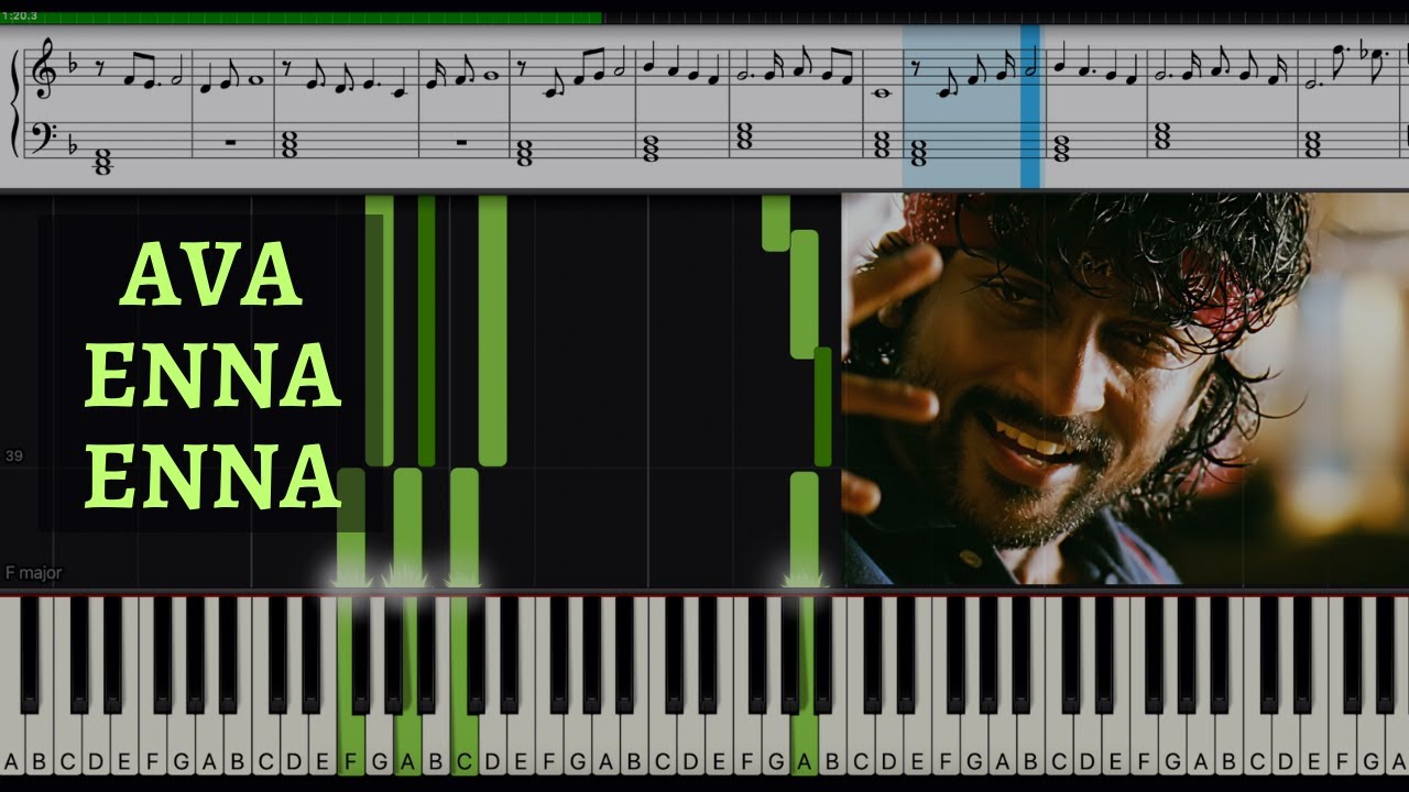 Ava Enna Enna | Keyboard | Vaaranam Aayiram | Harris Jayaraj - YouTube
