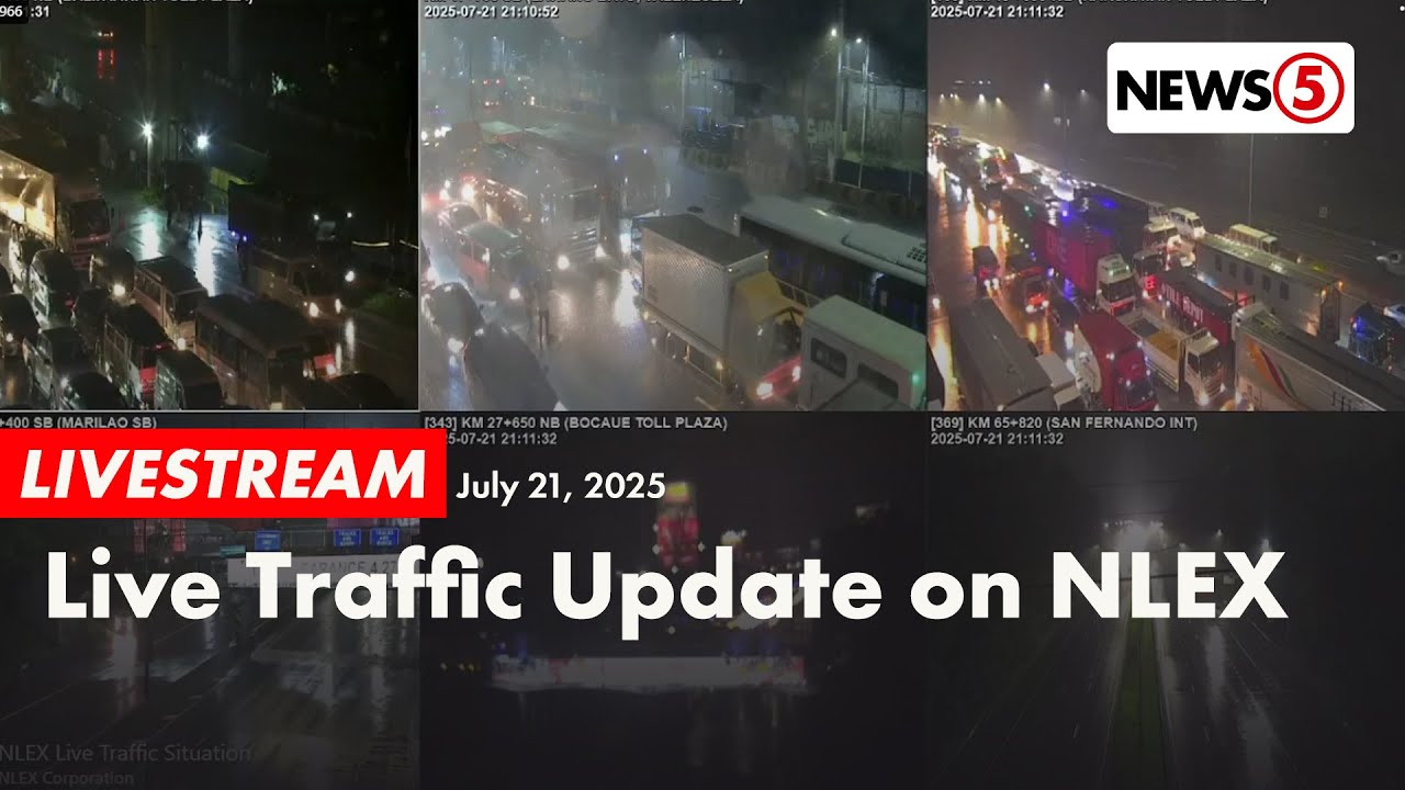 LIVE | NLEX traffic situation (July 21, 2025) - YouTube