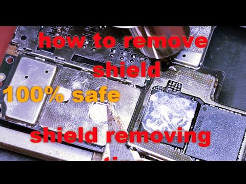how to remove motherboard shield💯👍//mobile PCB shield remove//mobile ...