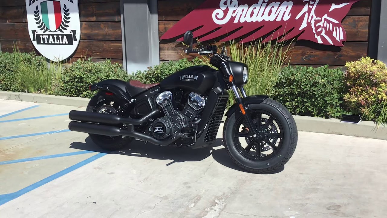 2020 Indian Scout Bobber ABS in Thunder Black Smoke for Sale in Orange ...