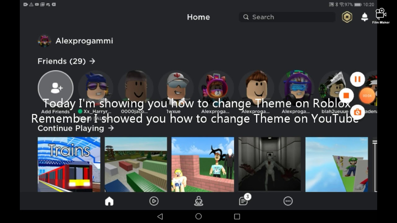 How to change Theme on Roblox - YouTube
