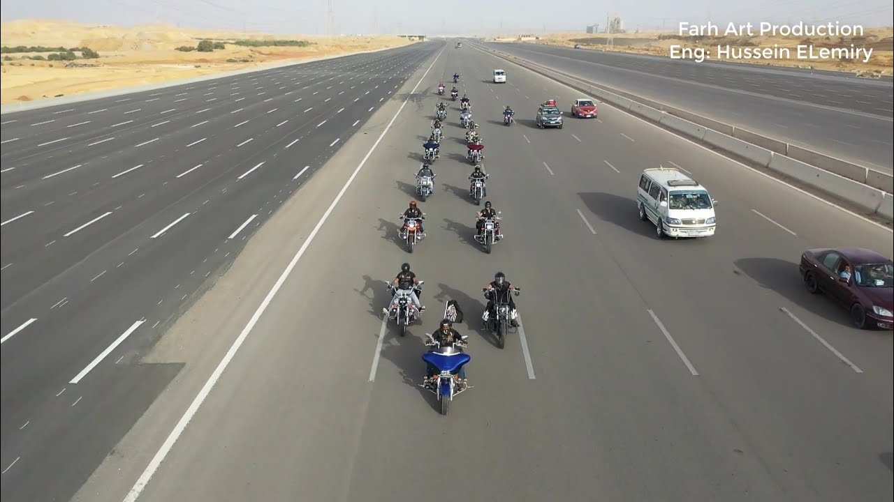 Egypt Bikers - بايكرز مصر على طريق السخنة - YouTube