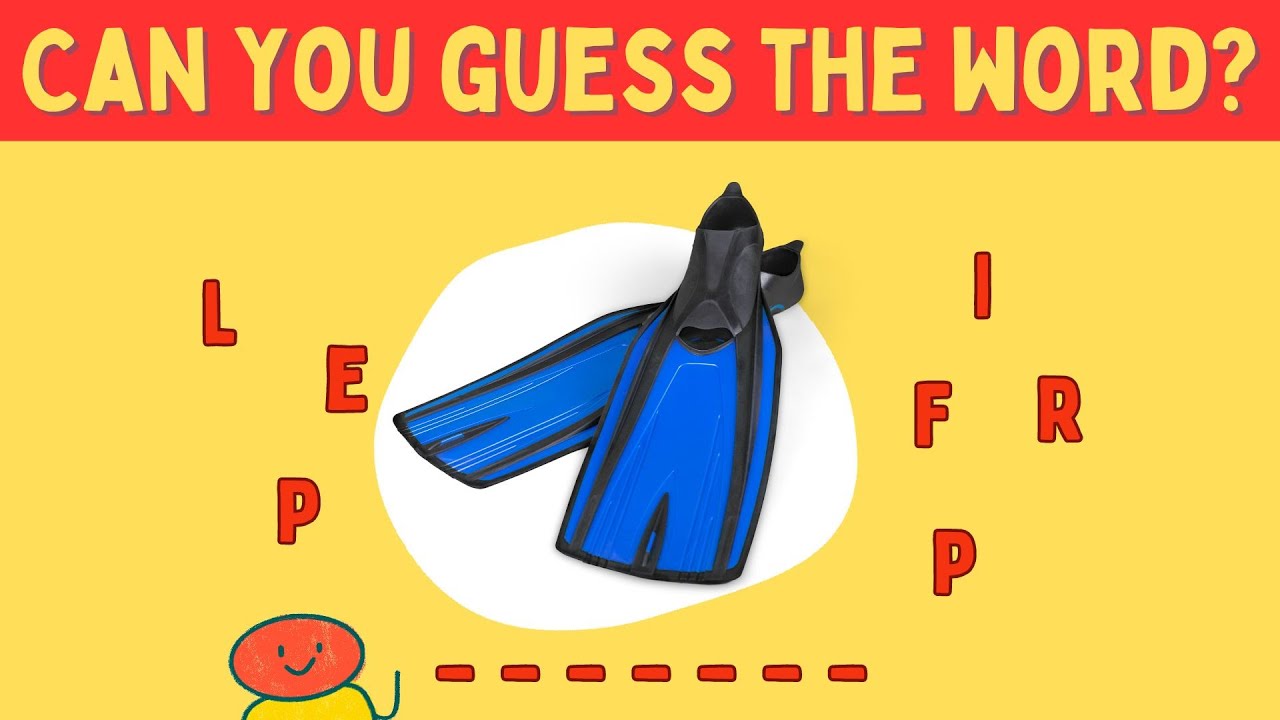Can you guess the letter 'F' word?: Easy Scrambled Word Game for Kids # ...
