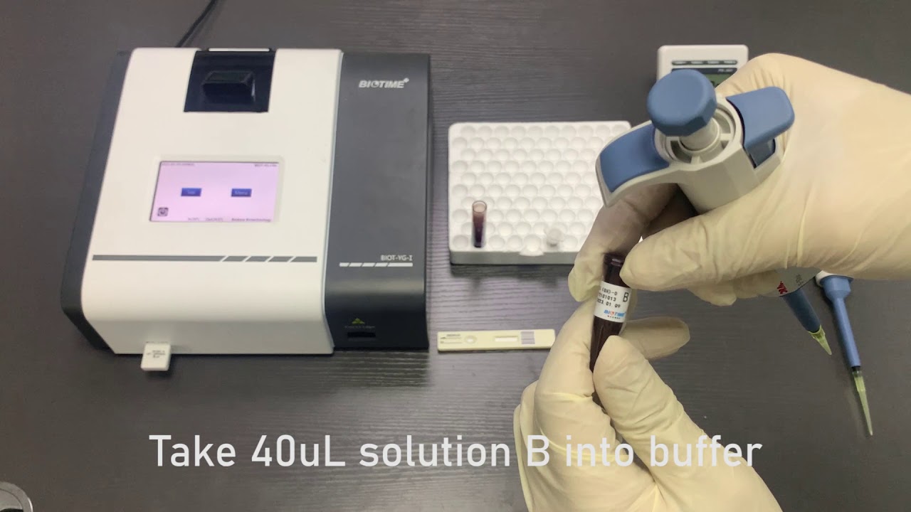 Biotime 25-(OH)-D Rapid Quantitative Test kit Operation Video - YouTube
