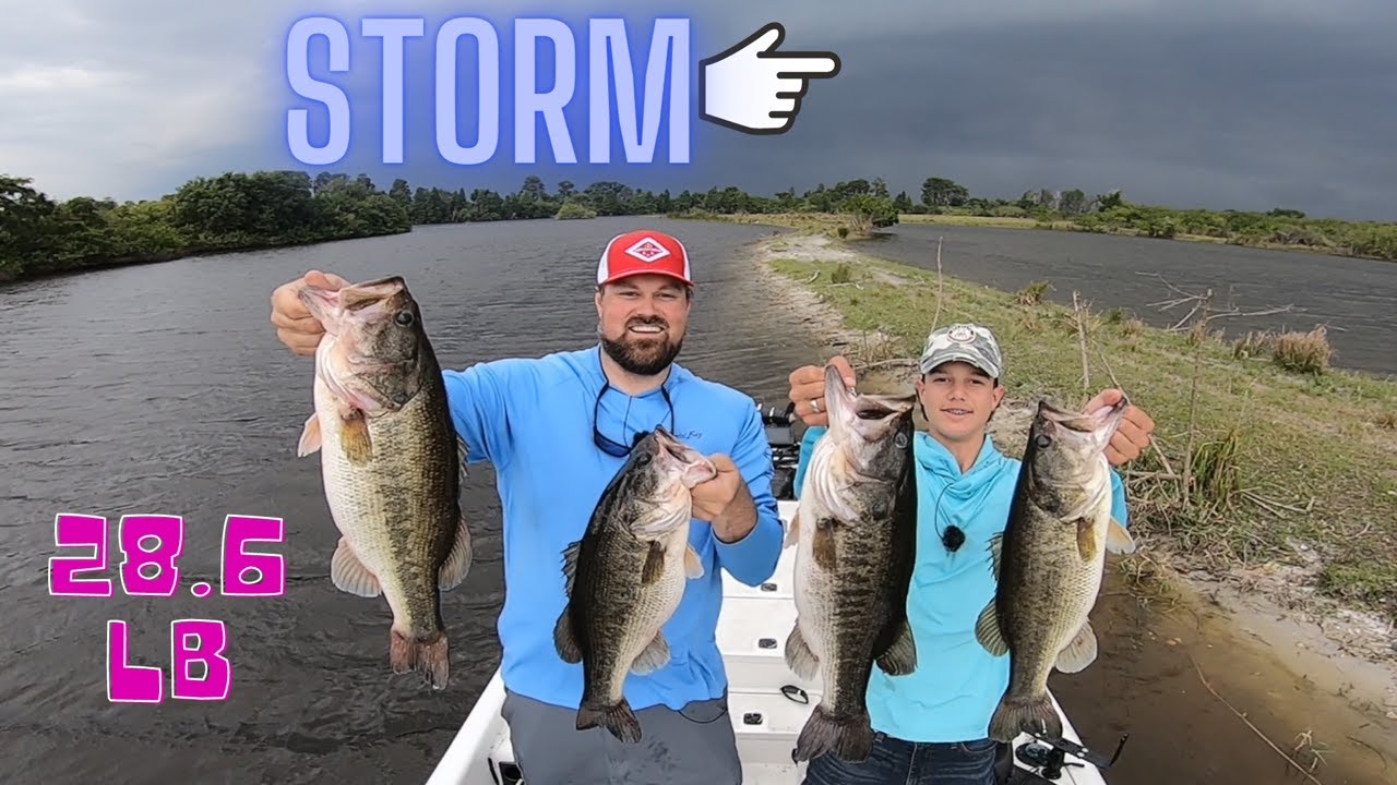 Almost Died after catching 28lb bag of bass - YouTube