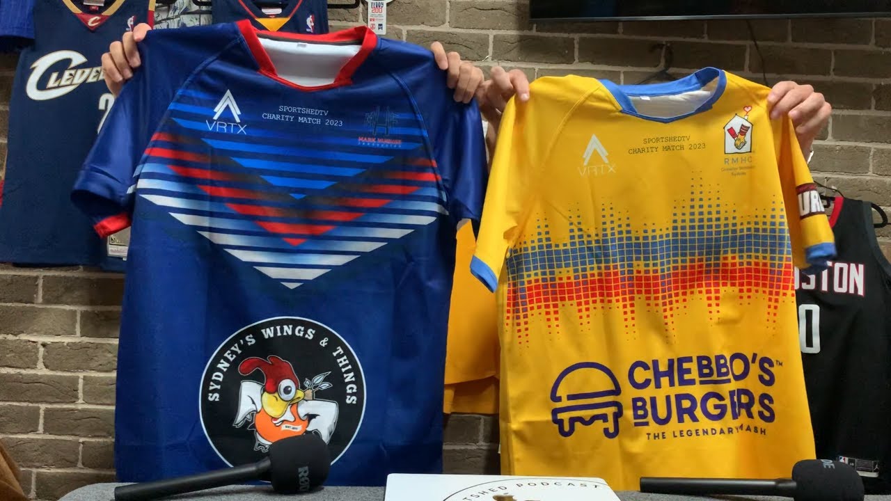 VRTX Activewear X SportShedTV Charity Match Jerseys In!!!! - YouTube