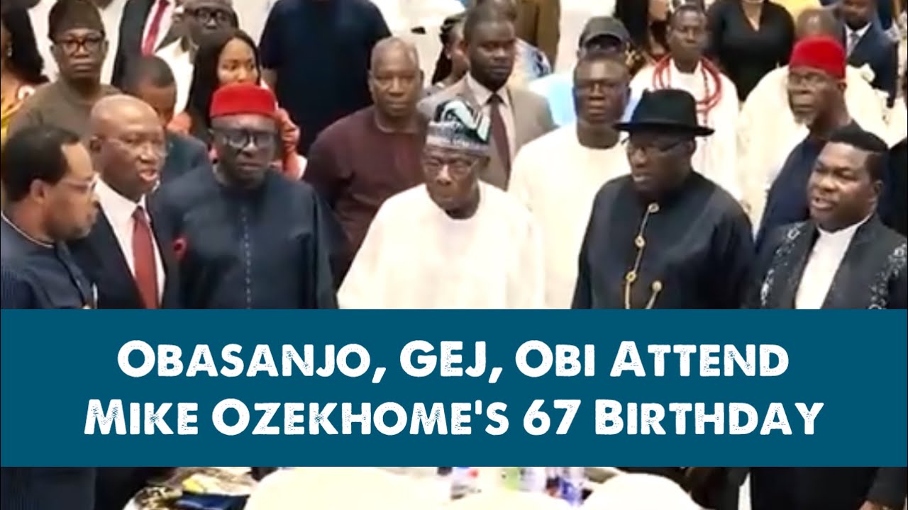 Olusegun Obasanjo, Goodluck Jonathan, Peter Obi Attend Prof. Mike ...