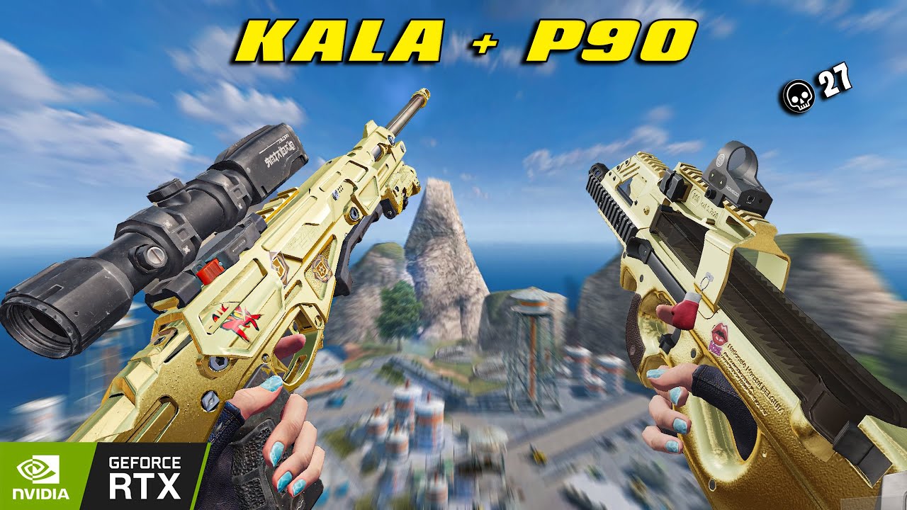 KALA + P90 27 kill solo vs squad blood strike pc max graphic 240 fps ...
