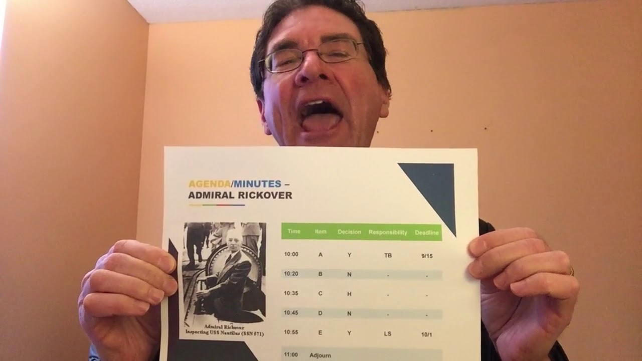 How to Stop Unproductive Meetings - with the Admiral Rickover Method ...