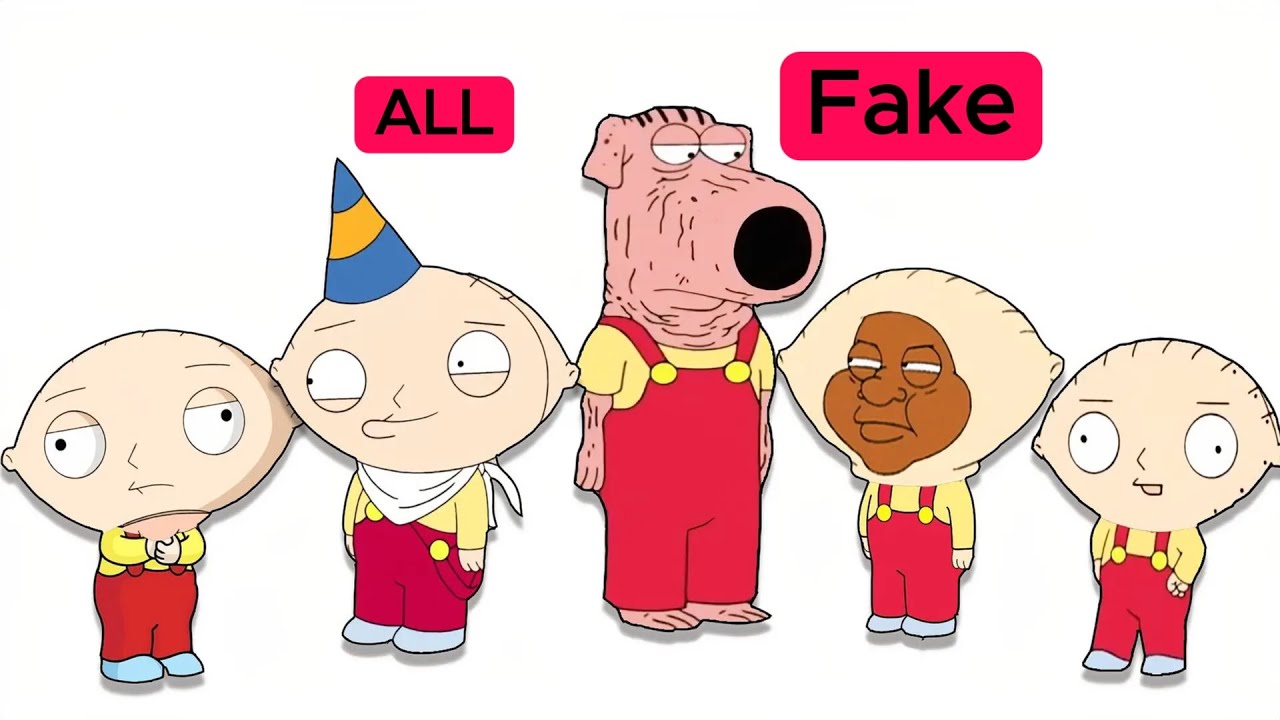 Every Fake Version of Stewie Griffin in Family Guy - YouTube