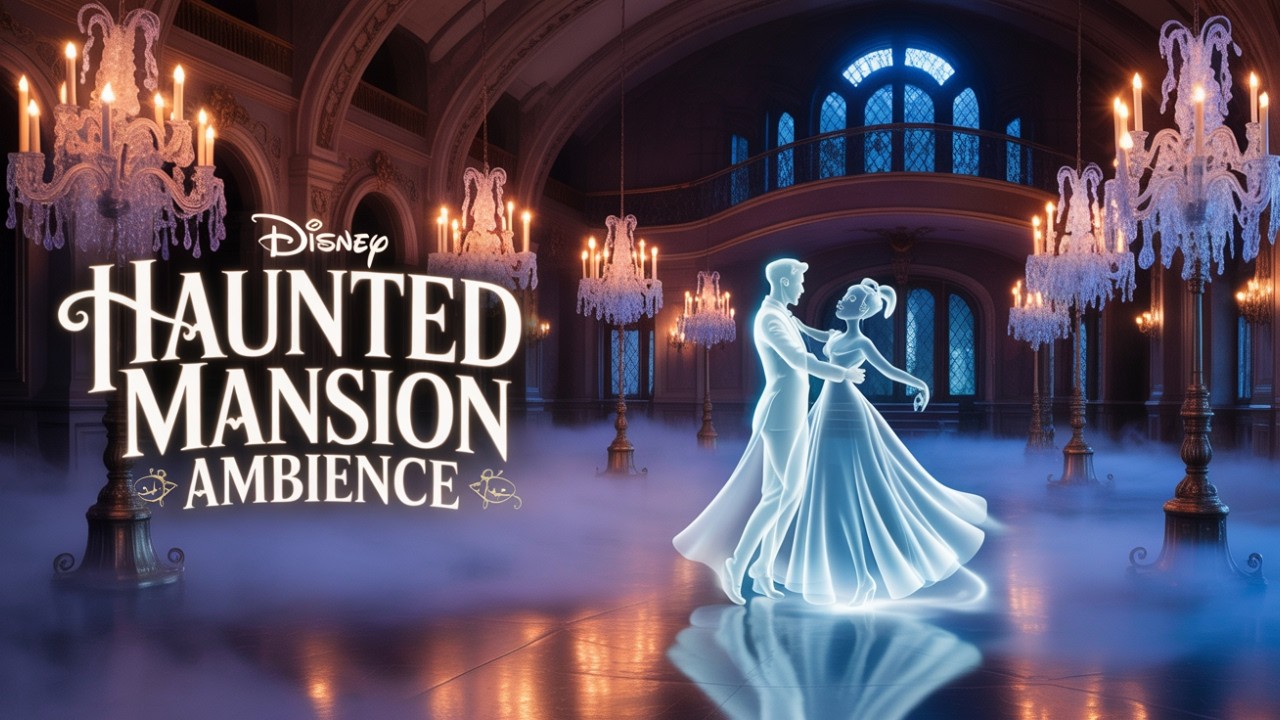 Disney Haunted Mansion Ambience | 🕯️Ghostly Waltz Ballroom | Sleep ...