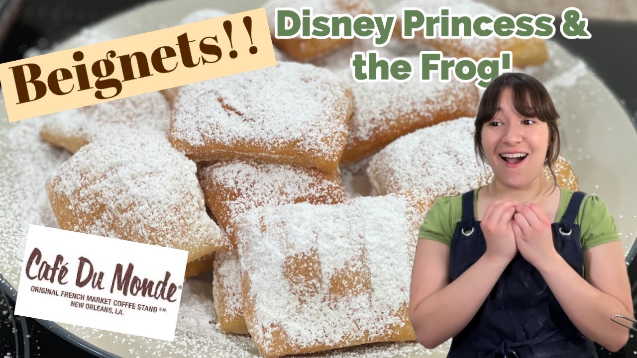 NEW ORLEANS BEIGNETS!! Café Du Monde & Princess & The Frog/Disney World ...
