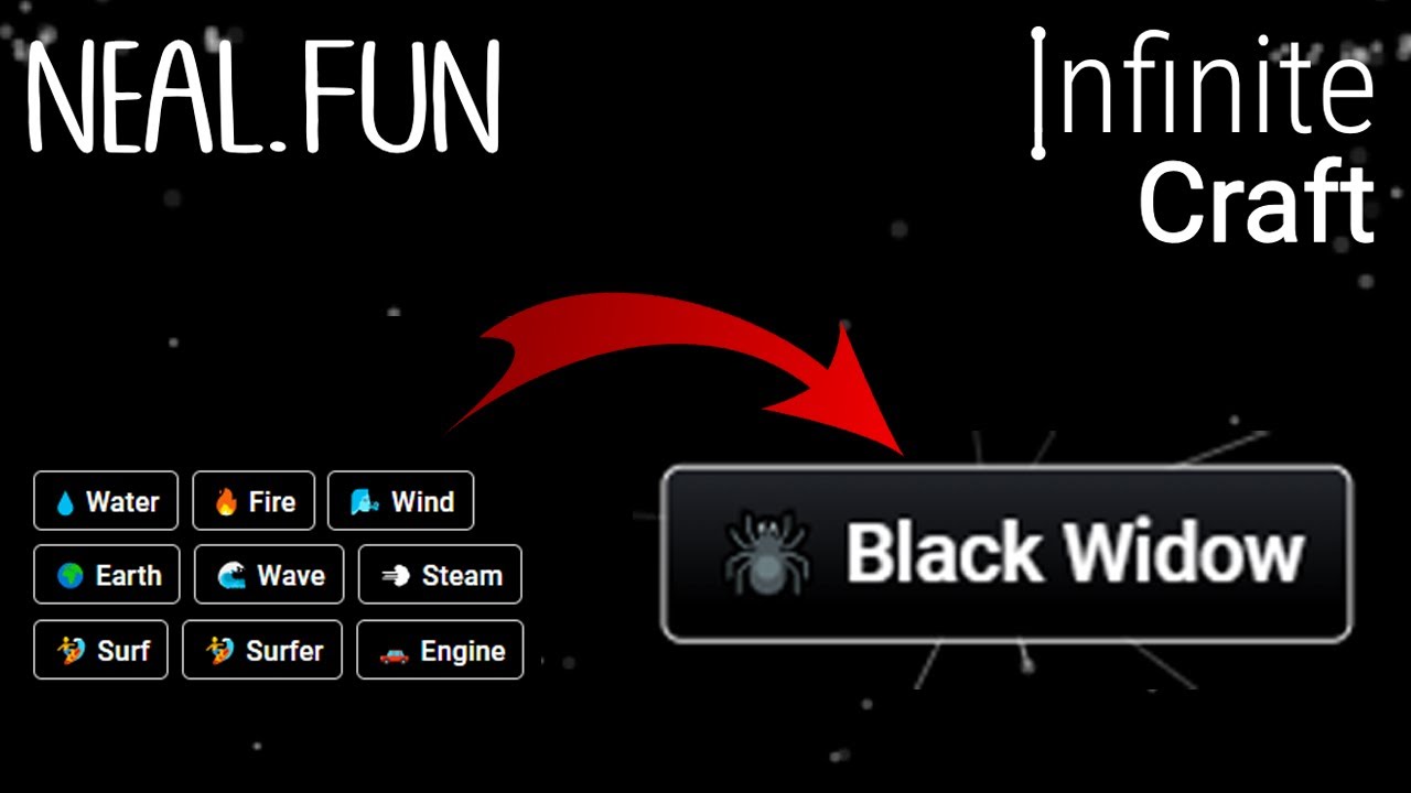 How to Get Black Widow in Infinite Craft | Make Black Widow in Infinite ...