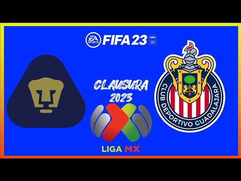Pumas UNAM vs Guadalajara (Liga BBVA) Fifa 22/23 Gameplay Highlights ...