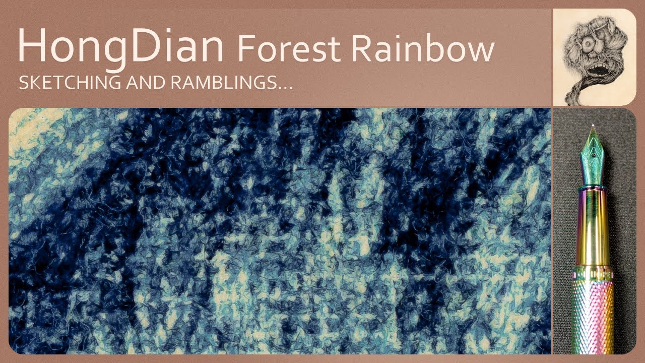 HongDian Forest Rainbow fountain pen - YouTube