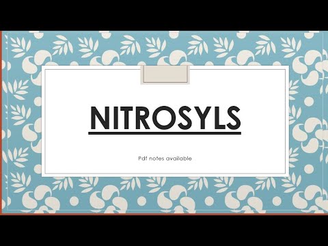 Nitrosyls || Inorganic chemistry # chemistry #bsc #msc #ncert #jee#neet ...
