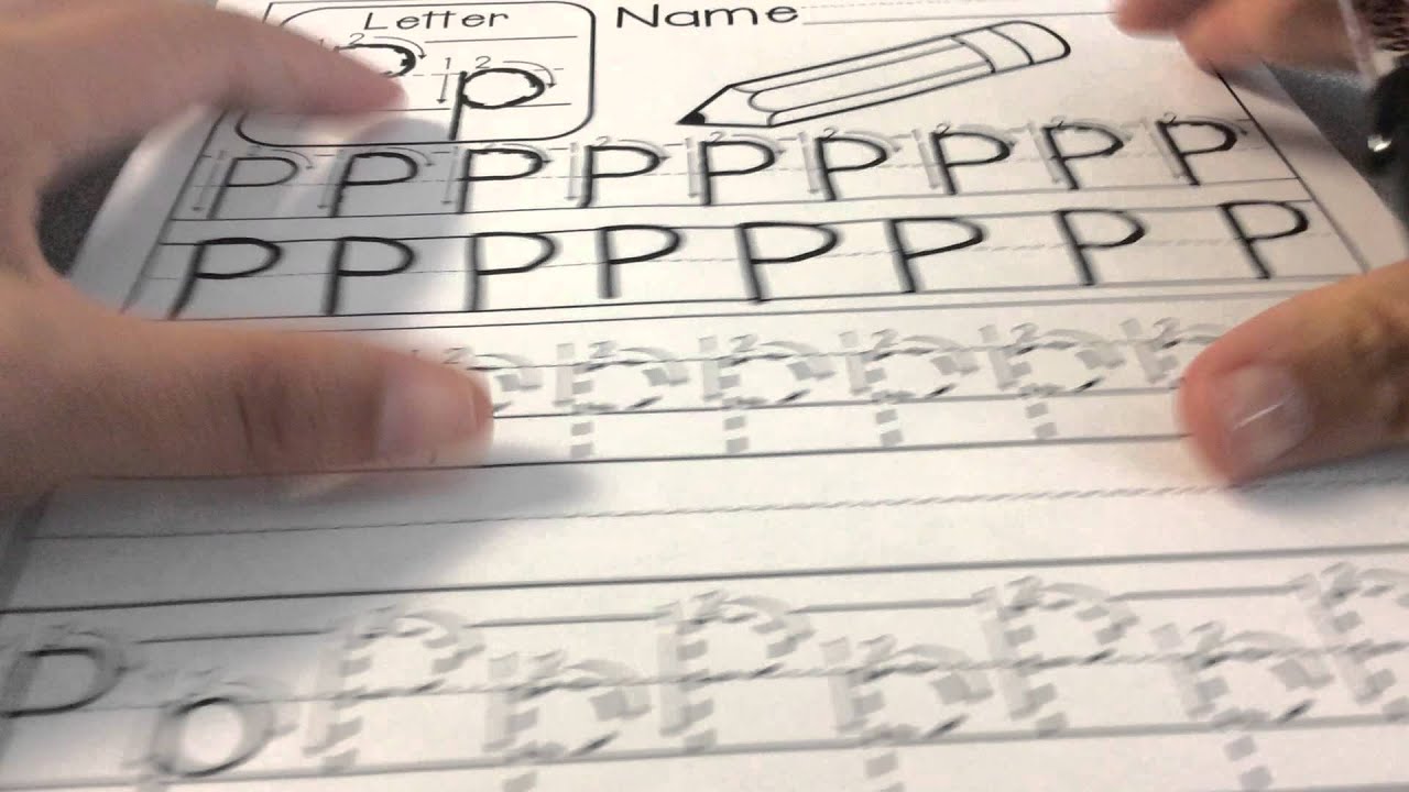 Letter P Handwriting - YouTube