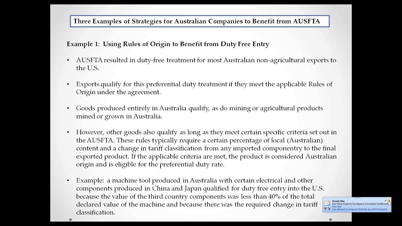 US FTA Webinar: Revisiting the AUSFTA and why the US Star is Rising ...