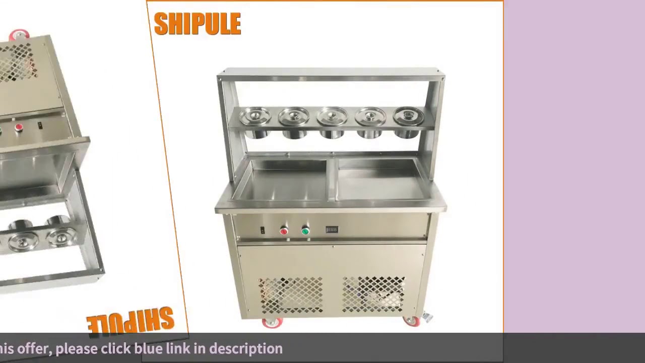 2018 New Fruit Fried Ice Fried Ice Machine Double Boiler Single Pressu ...
