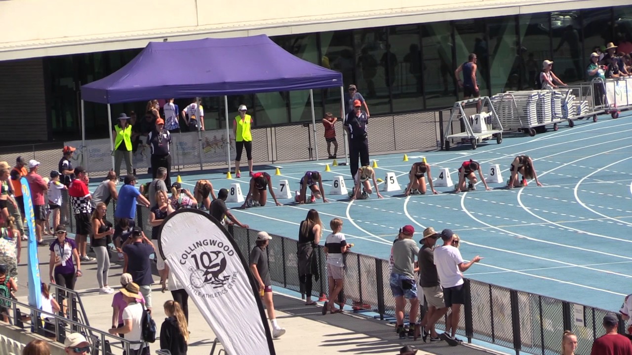 2017 STATE TRACK & FIELD CHAMPIONSHIPS: GIRLS U13 100M FINAL // LAVicTV ...
