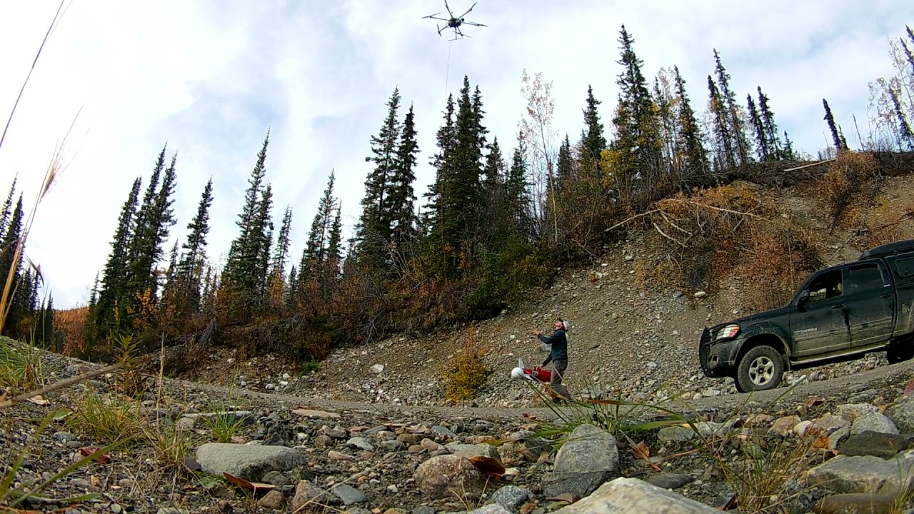 VLF geophysics by drone: Takeoff - YouTube