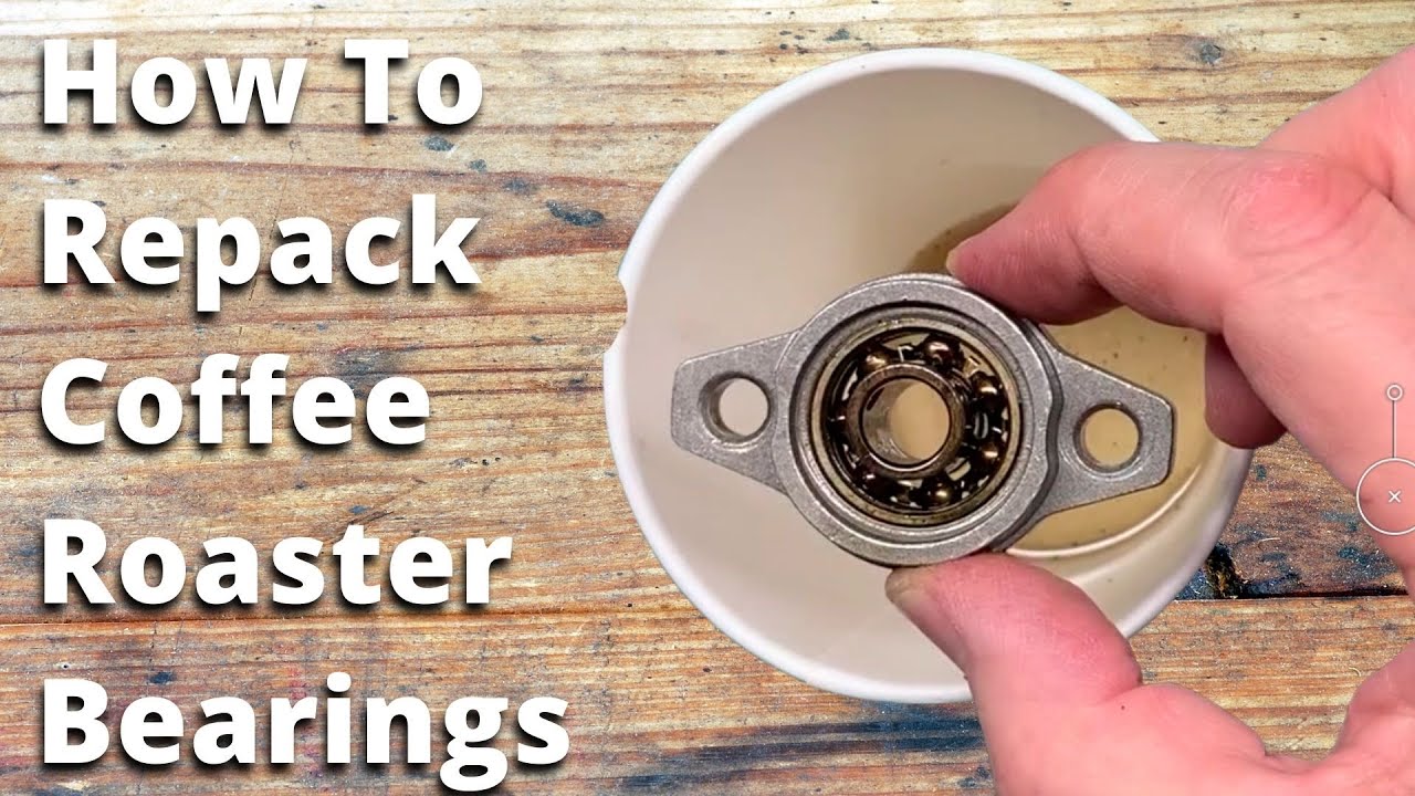 How to repack coffee roaster bearings - YouTube