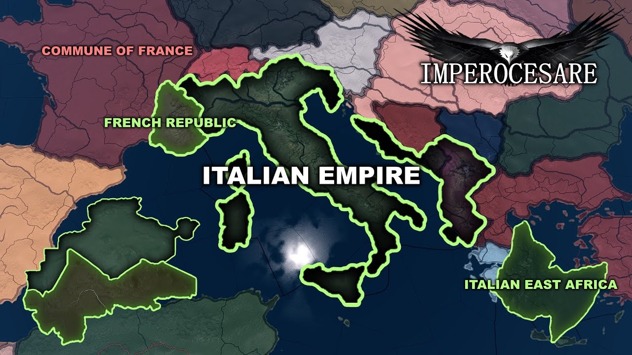 HOI4 Great War Redux Italian Kaiserreich "Impero Di Cesare" Timelapse ...