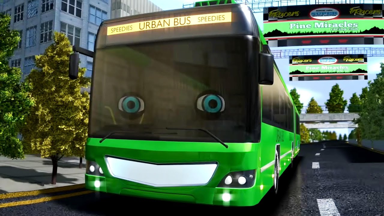 Wheels On The Bus - Nursery Rhymes And Speedies Car Cartoon Videos ...