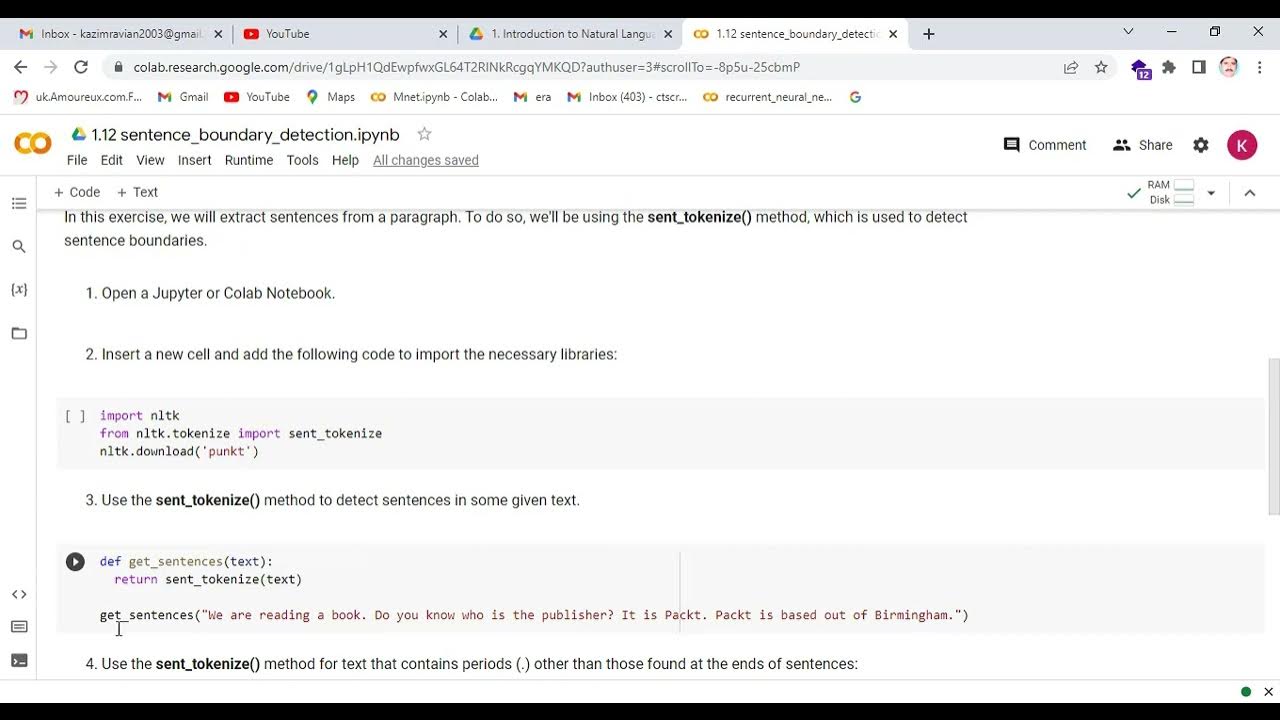 Sentence boundary detection - YouTube