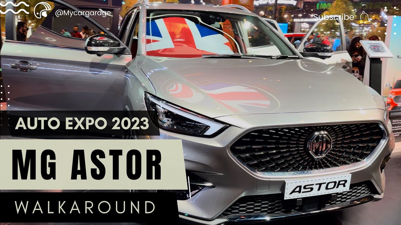 MG Astor 2023 Silver Colour | Walkaround | Auto Expo 2023 india | My ...